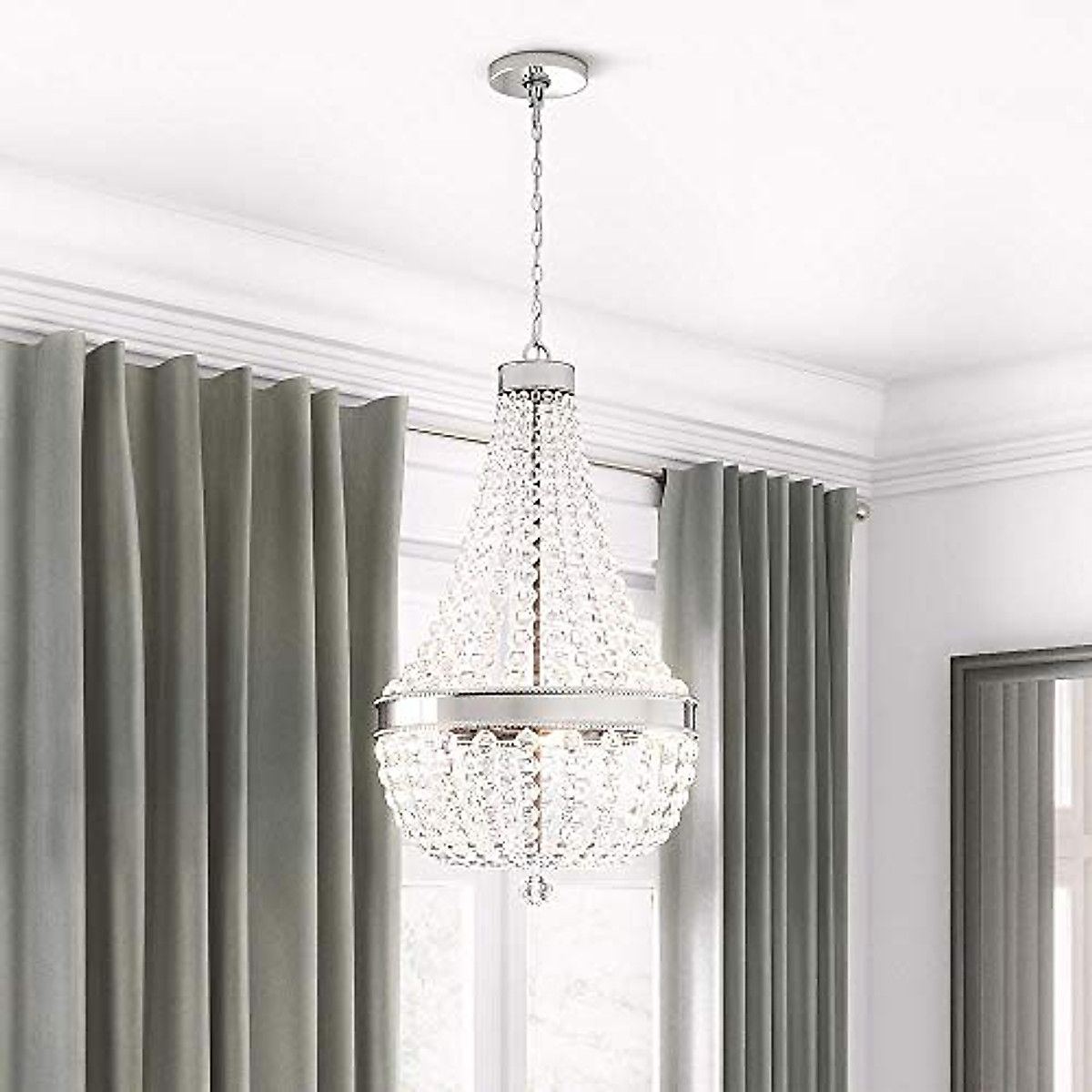 Home Decorators Collection Chrome Crystal Chandelier 6 Light