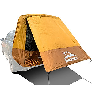 Hasika Camping Tent 2 Person Sun Shade Privacy Shelter Easy Set Up 120 Seconds Waterproof 3000MM UPF 50+ Yellow (Large)