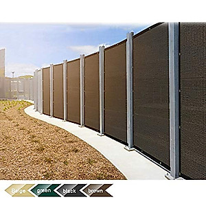 LIANGLIANG Sunblock Shade Cloth, Privacy Screen Green Plants Sun Protection Encryption Polyethylene Used for Outdoor Balcony Sun Room, Size Customizable (Color : Brown, Size : 1.5x7m)