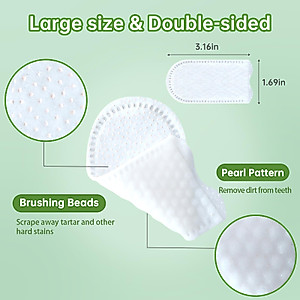 Ancopaws Teeth Cleaning for Dogs & Cats - Dental Care Finger Wipes to Remove Bad Breath - Pet Toothbrush Plaque and Tartar Remover - Tooth Brushing Kit (50 Count)