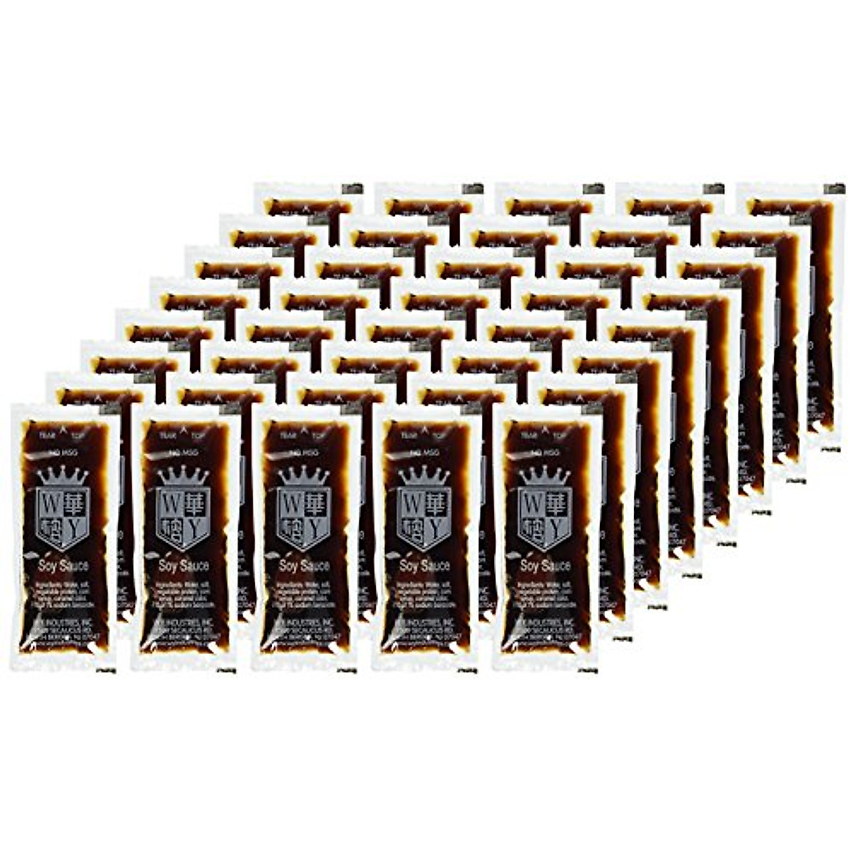 W.Y. INDUSTRIES 200 Packets Soy Sauce
