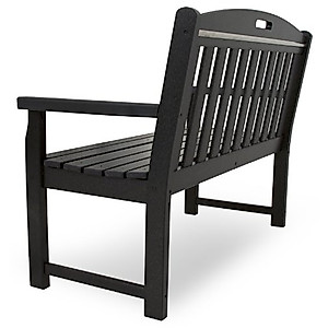 Trex Outdoor Furniture TXB48CB 48-Inch Yacht Club Bench, Charcoal Black
