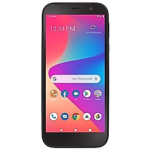 total wireless Blu View 2 (2022) 4G LTE Prepaid Smartphone (Locked) - Black - 32GB - Sim Card Included - CDMA