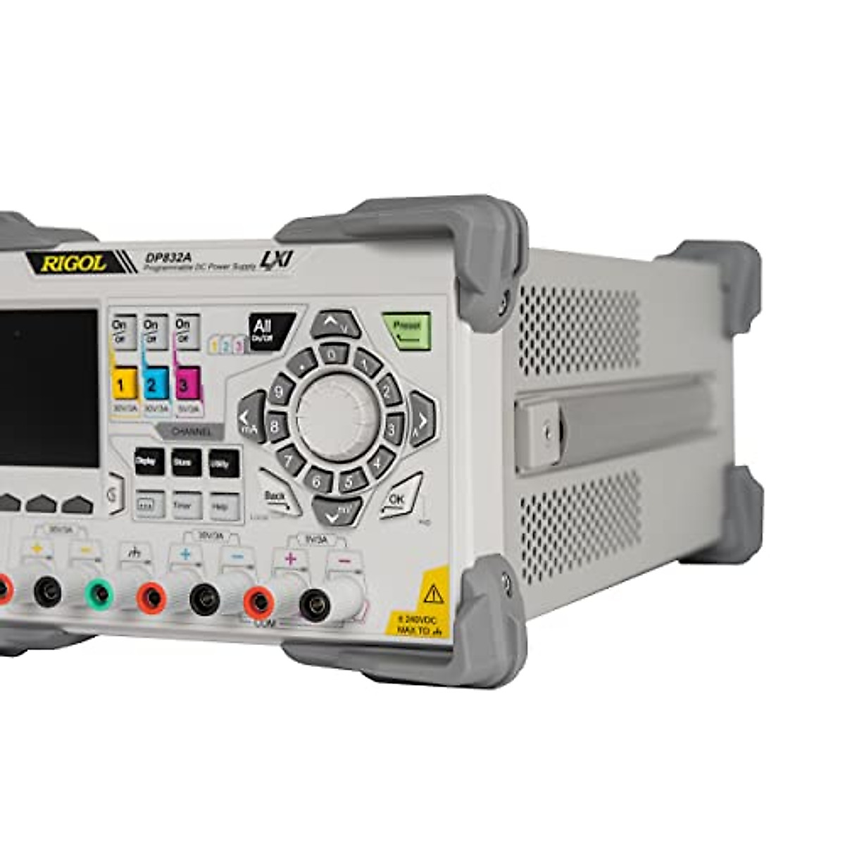 Rigol DP832A Programmable Linear Dc Power Supply,3 Channels,195W Total Power,Maximum Output Range 30V/3A || 30V/3A, 5V/3A