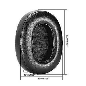 Professional Replacement Earpads Cushions for Turtle Beach Ear Force Elite 800/800X Wireless Gaming Headset (Protein Leather)