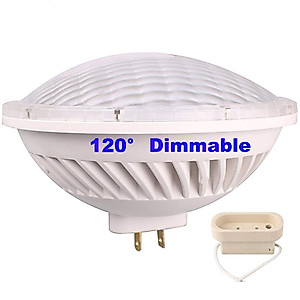 BAOMING Par56 LED Bulb Dimmable 28W Soft Warm White (2700~3000K) 120V GX16D Base, 120° Wide Flood Light, Replacement 300W MFL Par56 Halogen Light