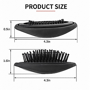 Travel Hair Brush, Ancable Mini Portable Retractable Pocket Air Cushion Brush, Compact Pop Up Hair Massage Comb Brush
