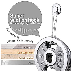 LEVERLOC Chrome Suction Cup Soap Dish Shower Caddy with 4 Hooks Suction Cup Shower Shelf One Second Installation Hanging Shower Rack Removable & Reusable for Shower Bathtub Kitchen