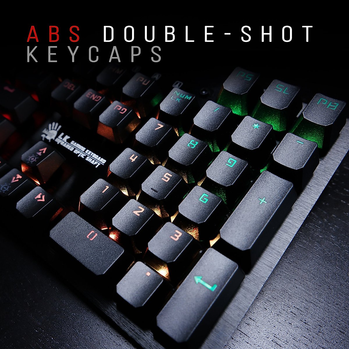 Bloody B820 Optical Mechanical Gaming Keyboard with Individually Backlit RGB LED Keys Wired, 104 Keys Standard, Red Switch - MX Red Equivalent for Windows PC and Laptop