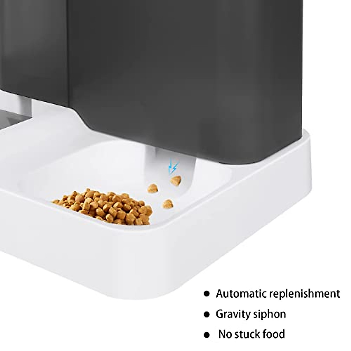 FUQUN All-in-One Automatic Pet Feeder Cat Water Dispenser Water Bowl for Cats Automatic Cat Feeder Self Dispensing Pet Waterer Automatic Gravity Cat Waterer Travel Supply Feeder and Water Dispense