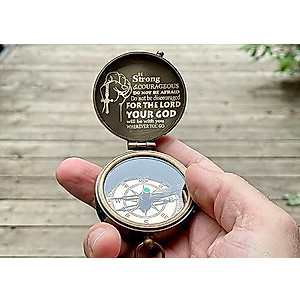 Personalized Engraved Compass. Handmade Brass Compass for Men's & Women's, Husband Gifts, Fathers Day, Anniversary, Wedding Gift for Him, Fiance Gift