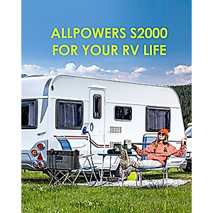 [Upgraded Version] ALLPOWERS S2000 Portable Power Station 2000W (Peak 4000W) MPPT Solar Generator 1500Wh Backup Battery with 4 AC Outlets for Outdoor Camping RV Emergency Off-Grid