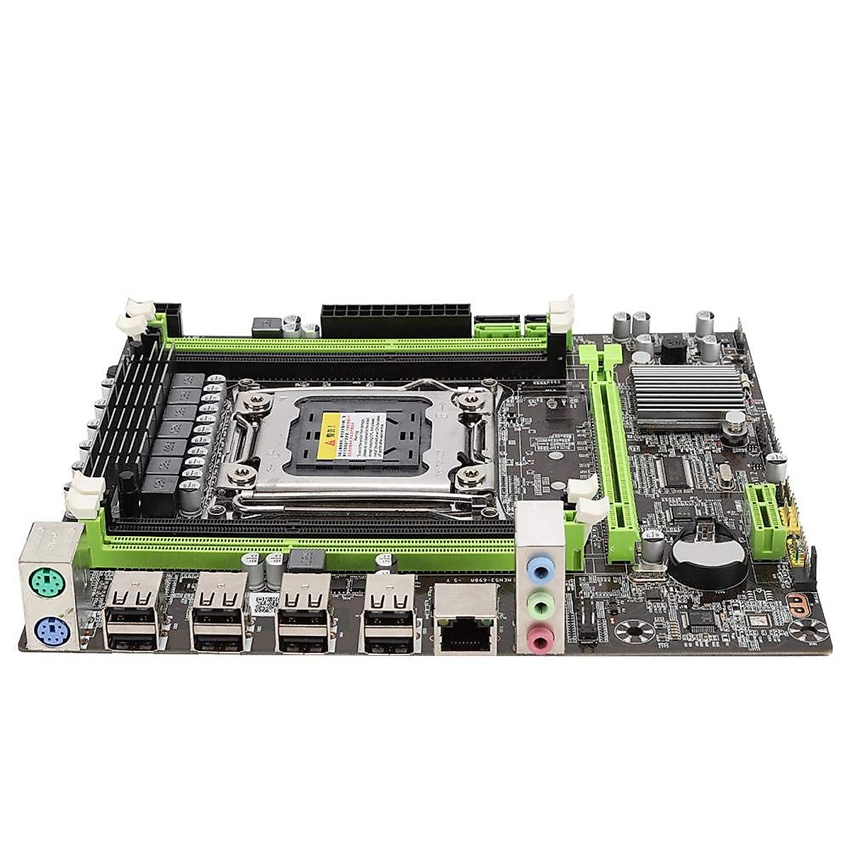 Hopcd Desktop Computer Motherboard, LGA 2011 Motherboard Support 1066/1333/1600 / 1866MHz DDR3+ RTL8111H Gigabit Network Card / SATA3.0+PCI-E /6-Channel Audio Chip