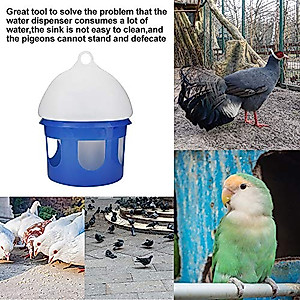 Automatic Bird Pigeon Feeder Large Capacity Water Dispenser Waterer Drinker for Pet Bird Pigeon Parrots Cage Accessories(2L)
