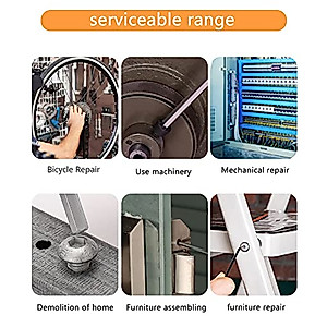 Aienxn 10pcs Black 5/32 inch Standard Hex Dogging Key with Full Loop, Metal Allen Wrench Door Key for Push Bar Panic Exit Device Q-O-046-BK-5/32