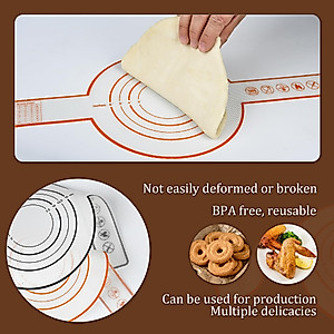 2 Pcs Silicone Bread Sling for Dutch Oven ， Non-stick & Easy to Clean Reusable Silicone Baking Mat With Long Handles，Heat Resistant sourdough silicone bread sling，Easy To Transfer Sourdough Bread