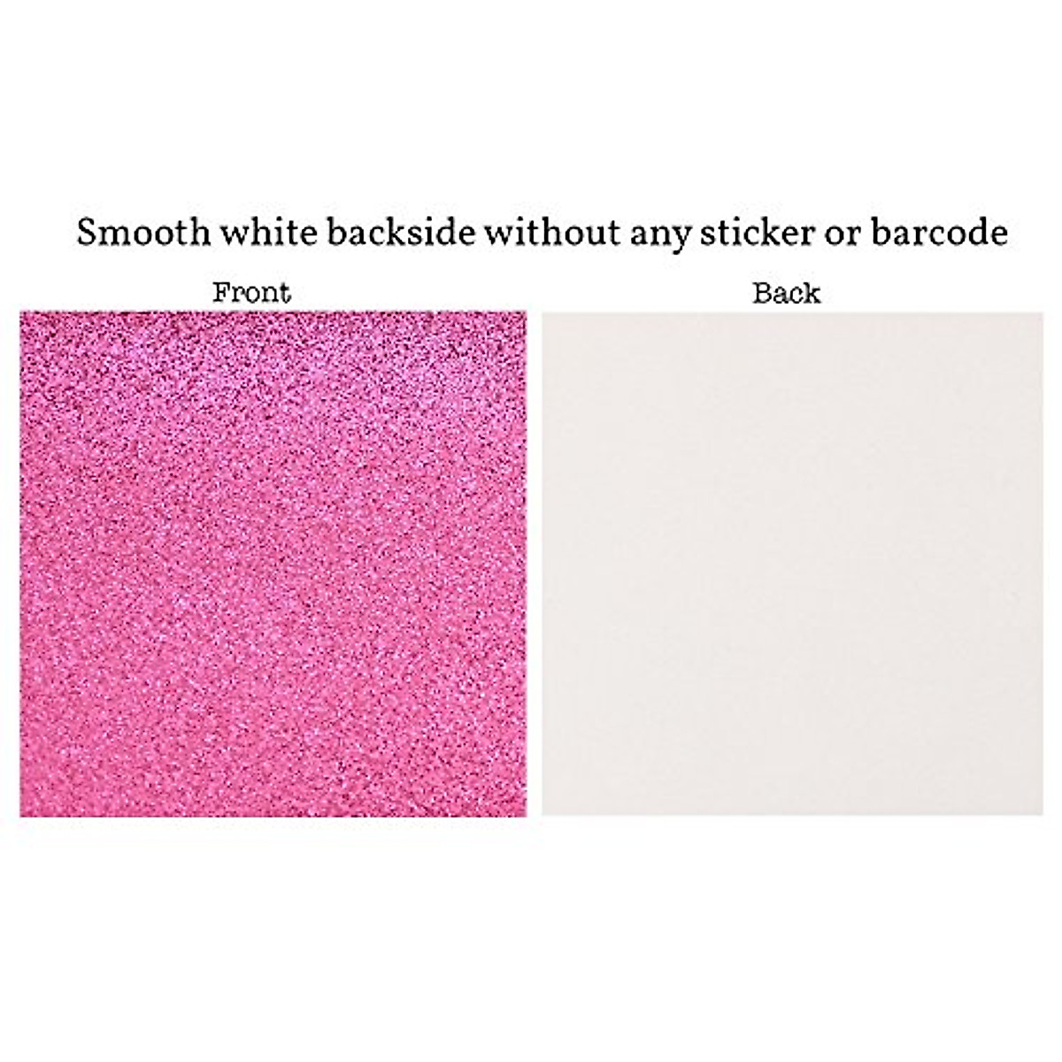 Crafasso 12" x 12" 300gms Heavy & Premium Glitter cardstock, 15 Sheets, Raspberry