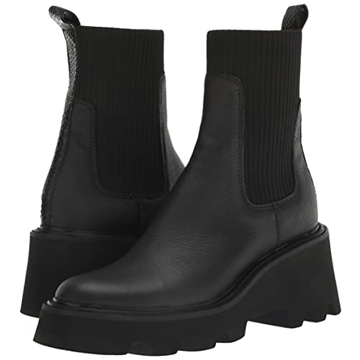 Dolce Vita Women's Hoven Fashion Boot, Black Leather H2O, 8.5