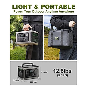 ALLPOWERS 299Wh 600W Portable Power Station R600, LiFePO4 Battery Backup with UPS Function, 1 Hour to Full 400W Input, MPPT Solar Generator for Outdoor Camping, RVs, Home Use
