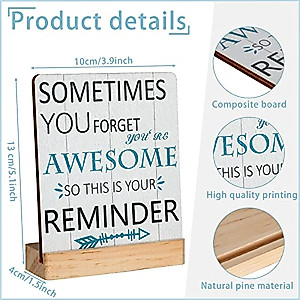 Inspirational Quotes Desk Decor Gifts for Women Sometimes You Forget You Are Awesome Office Motivational Desk Decor Best Friend Encouragement Cheer up Gifts Office Inspiration Plaque Desk Decor