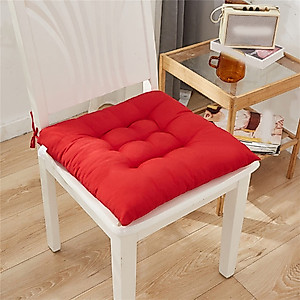 PTONUIC Thicken Seat Cushions Solid Color Soft Chair Cushion Round Cottons Office Chair Cushions Home Decorative Pad