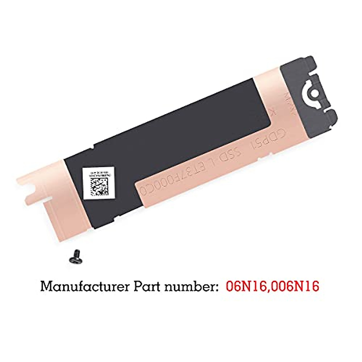 2nd SSD M.2 2280 Heatsink Pad Cover Hard Drive Heat Shield 0130R6 130R6 6N16 06N16 for Dell XPS 15 9500 9510 9520, Dell Precision 5550 5560, Latitude 15 5500 Laptop Thermal Bracket Caddy for 2nd SSD