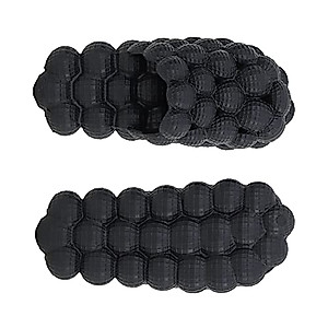 ASONGMAKE Womens Massager Slippers,Funny Bubble Unisex Super Soft Sandals Mens Breathable Beach Slides,Bath Shower Slippers Bedroom Spa House Sandals Black41-42