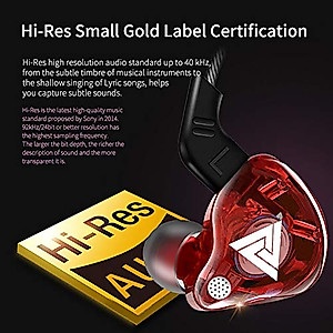 OCUhome Earbuds, Earbud Headphones with Microphone, QKZ AK6 Universal 3.5mm Sports in-Ear HiFi Sound Earphones for Phones Tablet Black