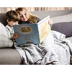 I Love You More Baby Blanket - Luxury Baby Toddler Gift in Deluxe Gift Box - Cotton Stroller Blanket - Unisex Newborn Blanket for Boy or Girl (35 x 45 inches)