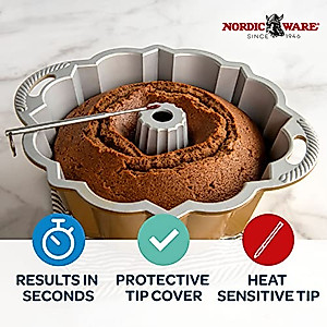 Nordic Ware Bundt Reusable Cake Thermometer, Silver