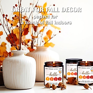 Fall Candles, Fall Decor, Fall Decorations for Home, Pumpkin Spice Candle, Fall Scented Candles Gifts for Women Autumn Decor - 9oz Soy Candles