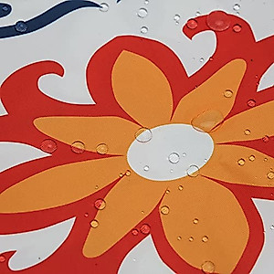 Pyonic Outdoor Lumber Pillow Covers Waterproof Throw Pillow Covers for Patio Furniture Decorative Boho Pillow Case 12x20 Floral Printed for Patio Tent Couch Garden Set of 4,Orange