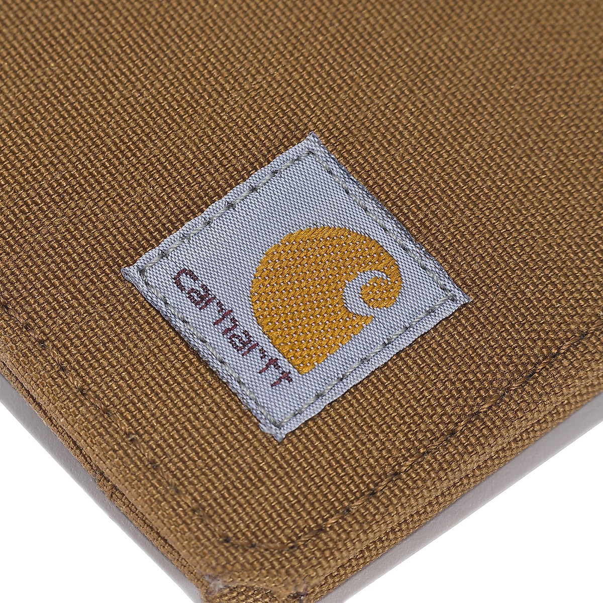 Carhartt Men's Nylon Duck Slim Front Pocket Wallets, Brown, One Size
