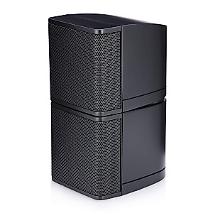 Pure Resonance Audio MC2.5B Dual 2.5” Swiveling Surround Sound Mini Cube Speaker (Pair, Black) (Without Brackets)