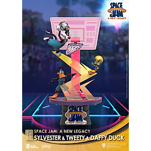 Beast Kingdom-DS-071-CB-SPACE JAM: A New Legacy -Sylvester & Tweety & Daffy Duck Closed Box Figure