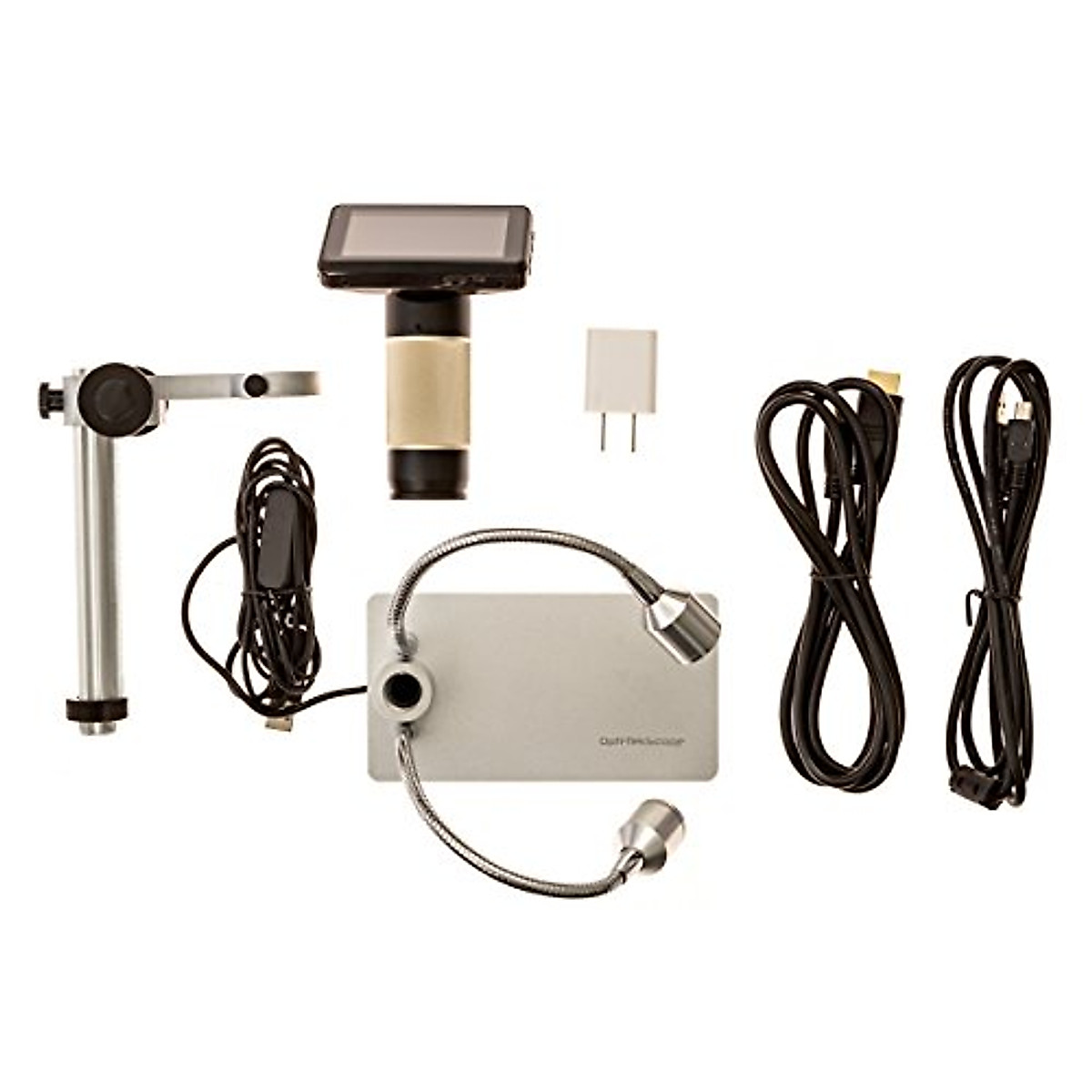 Opti-Tekscope OT-M HDMI Microscope Macro Camera Magnifier | True Digital HD Imaging at 4032 x 3024 Pixel Resolution | 300x Zoom Magnification | Windows 10 Camera App Plug and Play