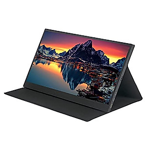 14 Inch 1080P Portable Monitor, IPS Screen, with Foldable Stand