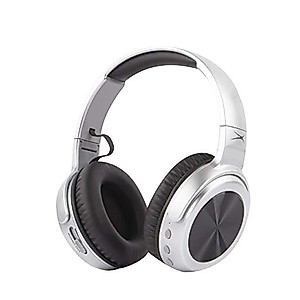 Altec Lansing MZX701- Gry Rumble Bass Boosted Over Ear Bluetooth Headphones with Omnidirectional Vibration, 10 Hour Battery Life and Voice Assistant Integration, Dynamic Bass, Grey