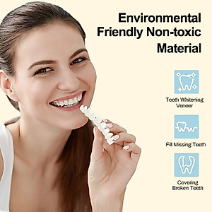 Tooth Repair Kit，Temporary Natural Shade Fake Teeth for Filling The Gap, Moldable Fake Teeth and Thermal Beads Replacement Kit Replace The Missing or Broken Tooth-6PCS（D-16)