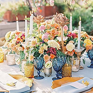 10 Inch Ivory Taper Candles, 12 Pack Unscented Candlesticks for Dinner, Wedding, Christmas, Seasonal Celebration and Home Decoration