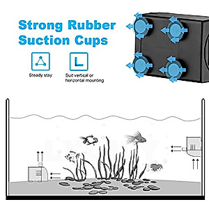 LYQILY 400GPH Ultra Quiet 1500L/H 25W Submersible Water Pump with 6.6ft High Lift for Fountains, Hydroponics, Ponds, Aquariums, Fish Tank