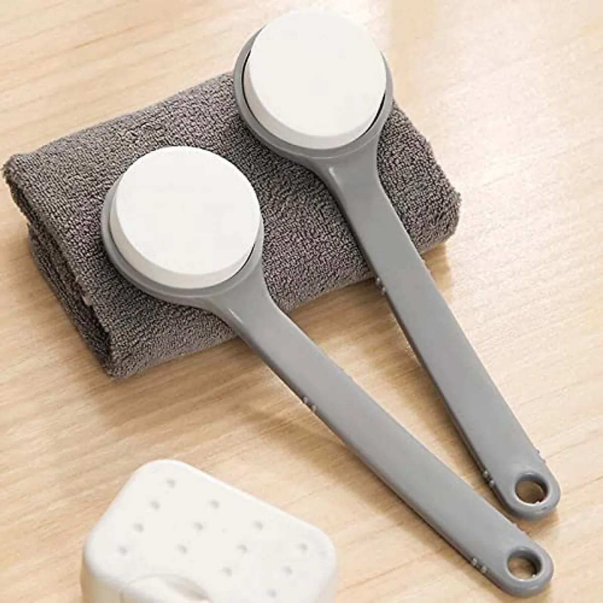INGVY Dry Brushing Body Brush Bathing Artifact Longhandled Softhaired Bath Brush Rubbing Mud Ash Rubbing Back Without Asking for People with Rich Foam