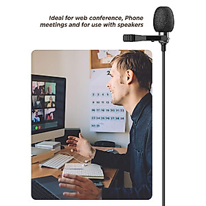 GALVANOX USB-C Microphone, Clip On Lavalier Omnidirectional Mic (Lightning)