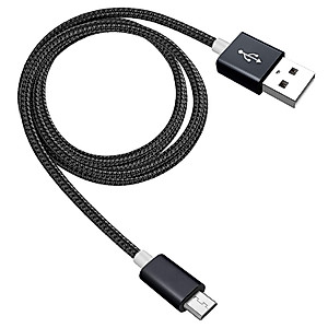 Replacement PS4 Controller Charging Cable Sync Cord, Play and Charger Cable compatible for PS 4/ DualShock 4/ PS4 Slim/ PS4 Pro/Xbox One/One S/Xbox One Elite/Xbox One X Controllers (3.3ft) (Black)