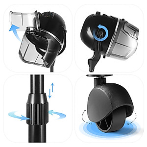 Artist Hand Bonnet Hair Dryer Adjustable Professional Hood Dryer Stand Up Rolling Base with Wheels Salon Equipment