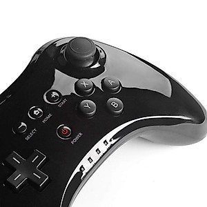 Eagolloar Wireless Controller for Wii U Pro, Dual Analog Bluetooth Rechargeable Game Controller for Nintendo Wii U with Charging Cable