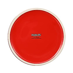 Fetch for Pets Peanuts Orange Snoopy Ceramic Dog Bowl, 3.5 Cups, Medium