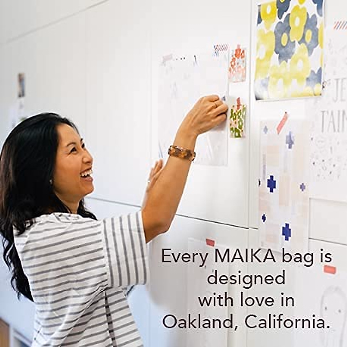 MAIKA Recycled Canvas Market Tote Bag, Echo Tangerine