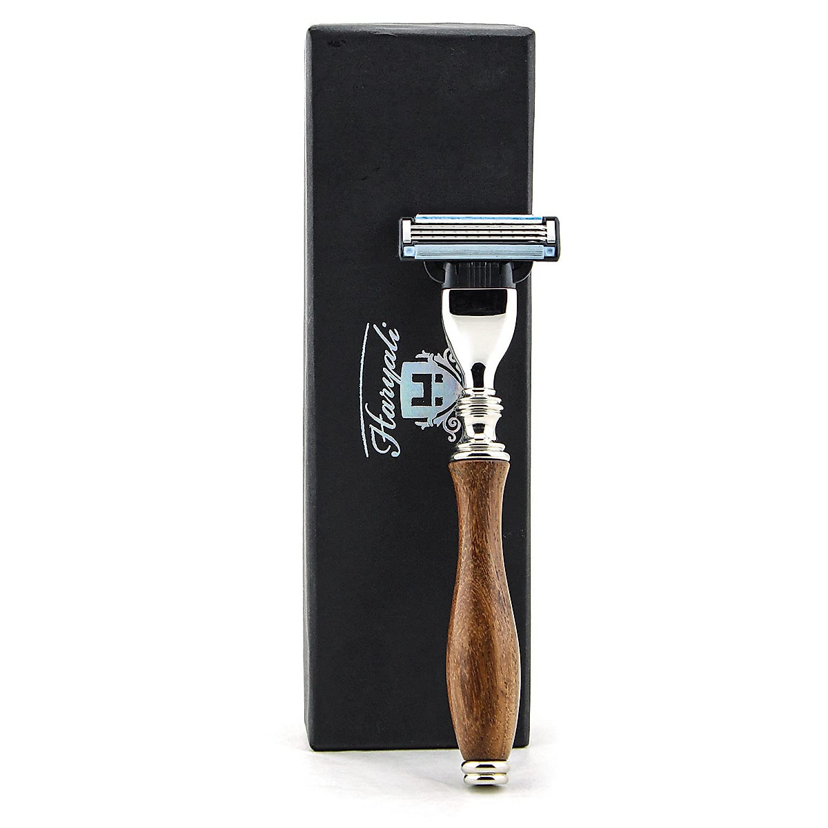 Haryali Mens Shaving Safety Razor-Wooden Handle