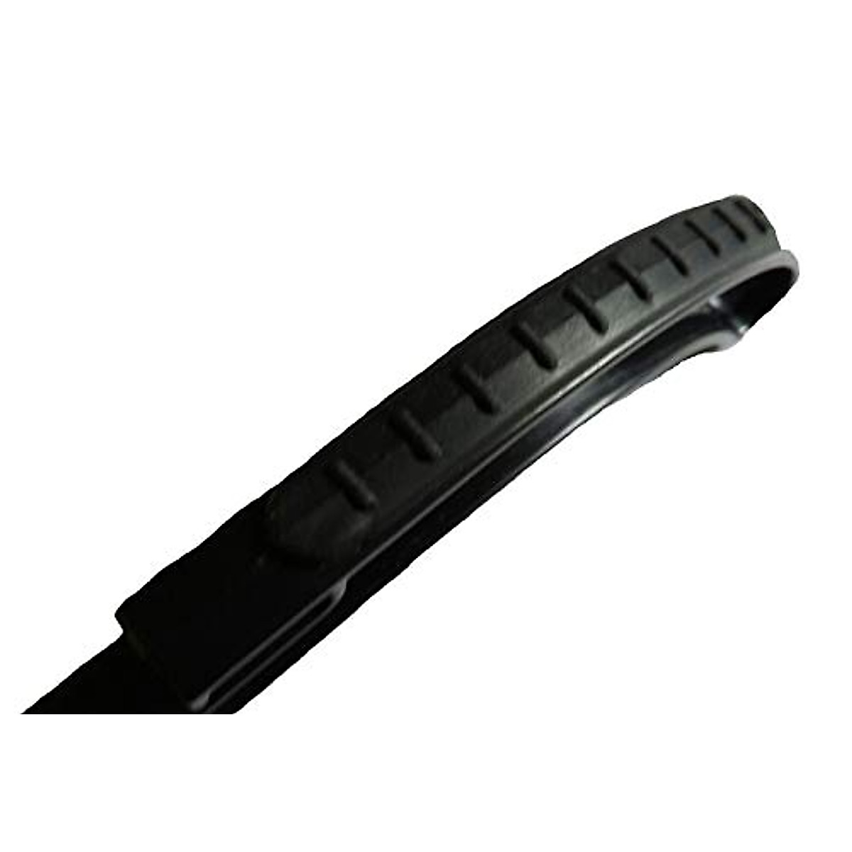 NAHANCO 2505BHMGHU Plastic Shirt/Dress Hanger, Black Swivel Hook, Rubber Gripper, Middle Heavy Weight, 17", Black (Pack of 50)